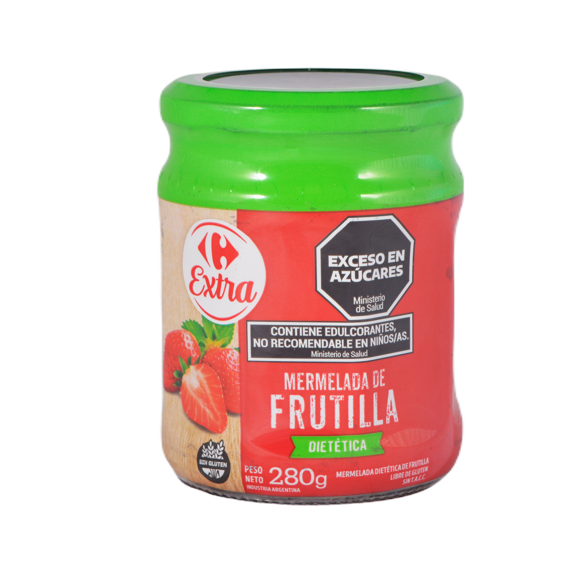 Mermelada light Carrefour Extra de frutilla 280 g. - Carrefour