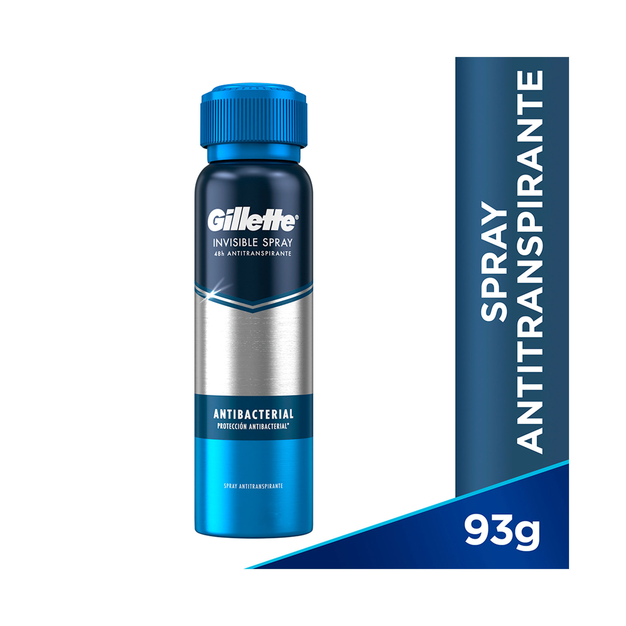 Antitranspirante en spray Gillette antibacterial 93 g. - Carrefour