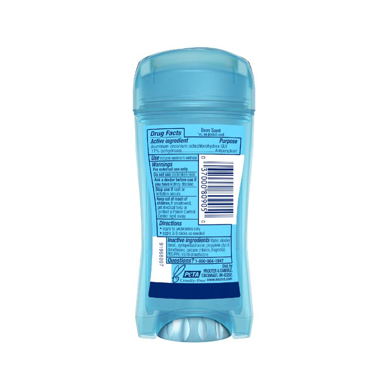 Antitranspirante Secret refreshing berry 73 g. - Carrefour