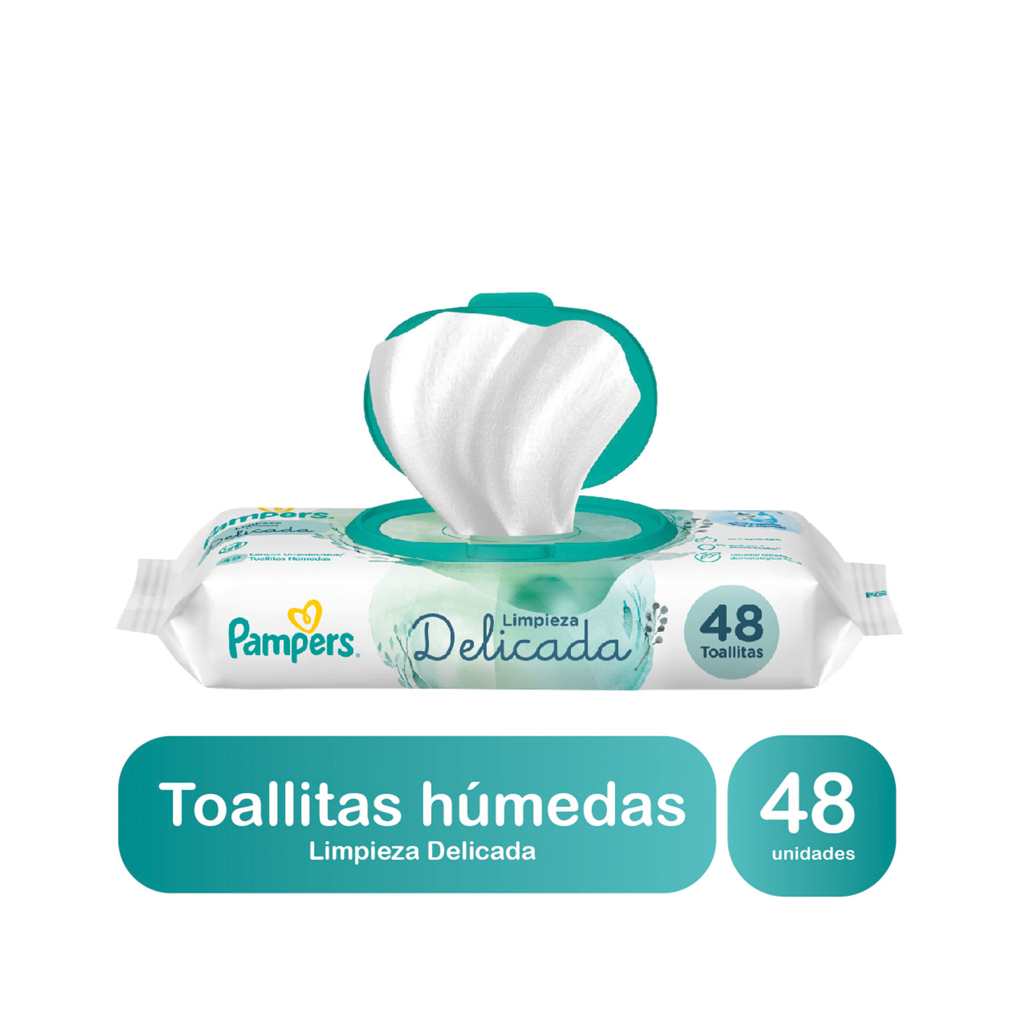 Toallitas húmedas Pampers limpieza delicada x 48 uni - Carrefour