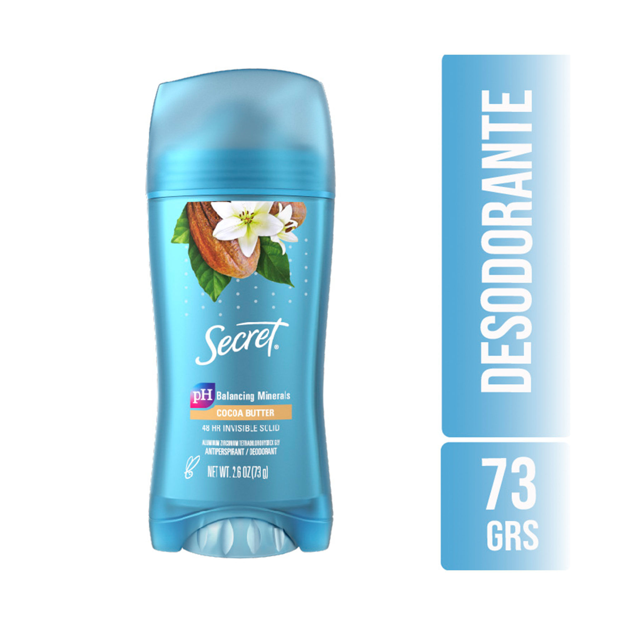 Antitranspirante Secret cocoa butter 73 g. - Carrefour