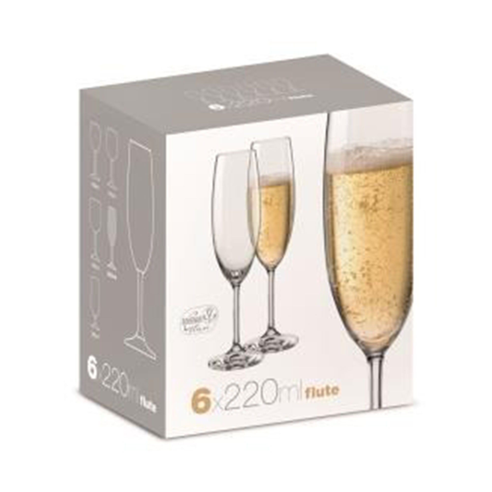 Copas flauta cristal bohemia set 22 ml x 4 uni - Carrefour