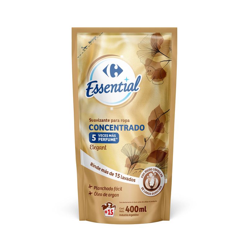 Suavizante concentrado elegant Carrefour Essential dp 400 cc. - Carrefour
