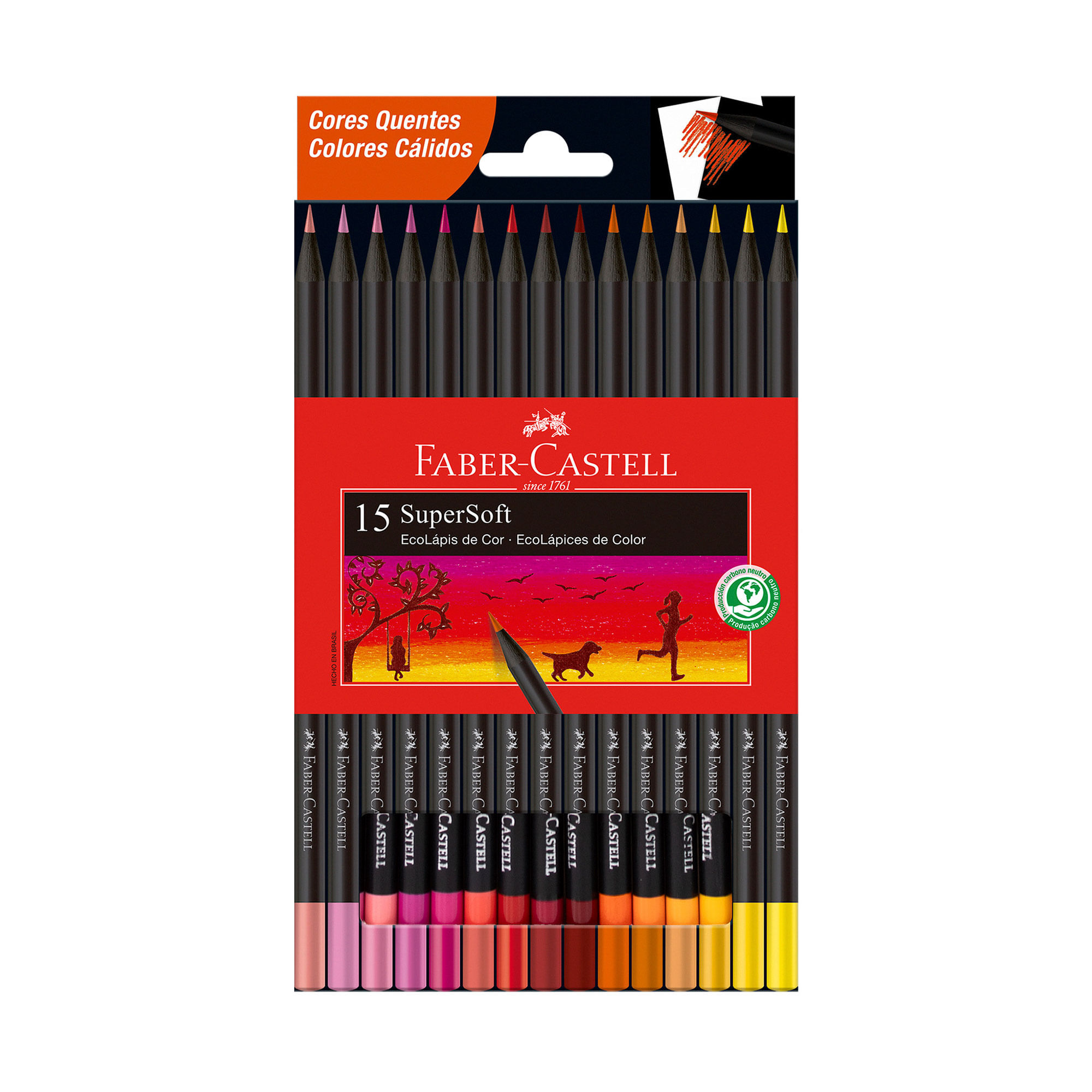 Lapices colores Faber Castell supersoft calido x12 uni - Carrefour