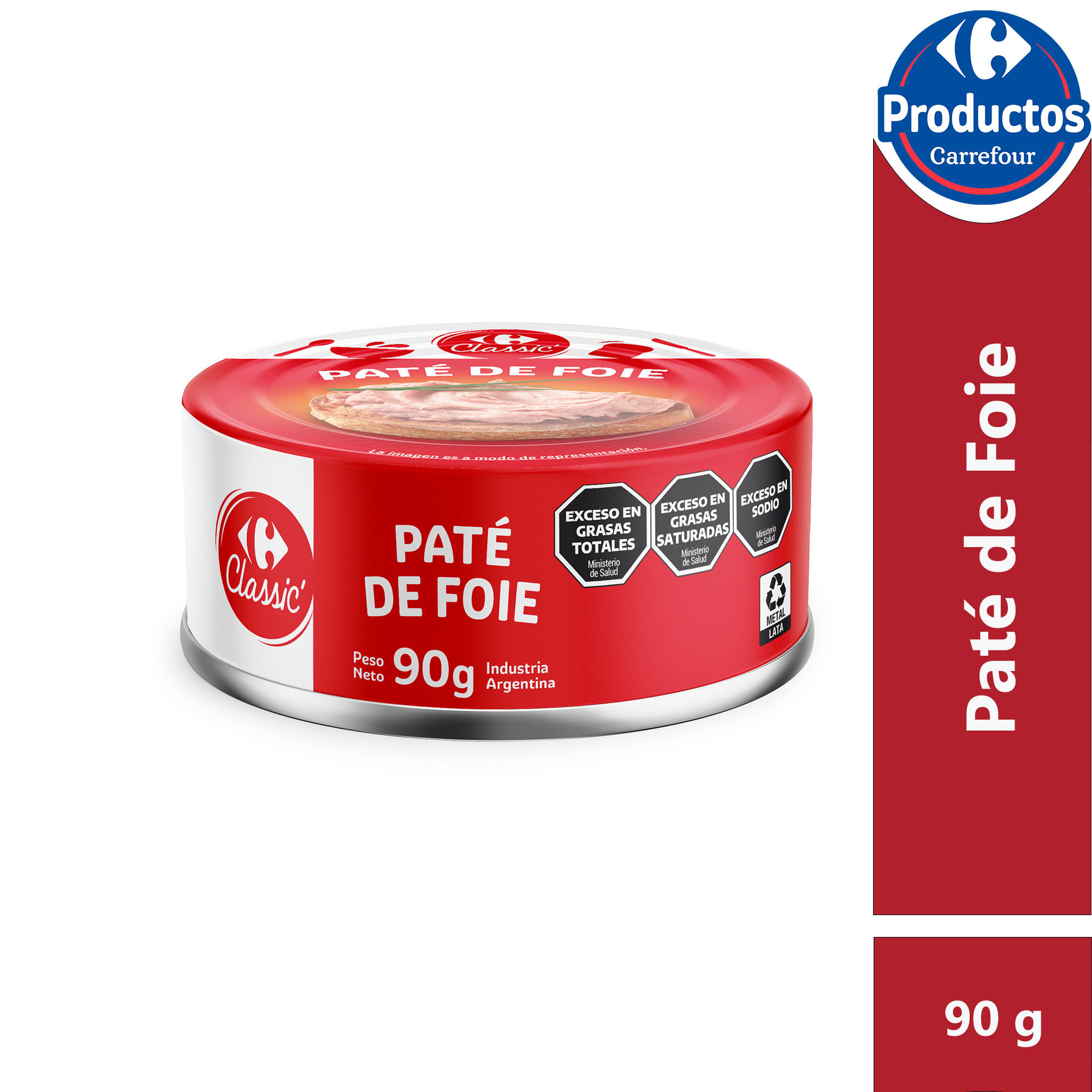 Paté de foie Carrefour Classic 90 g. - Carrefour