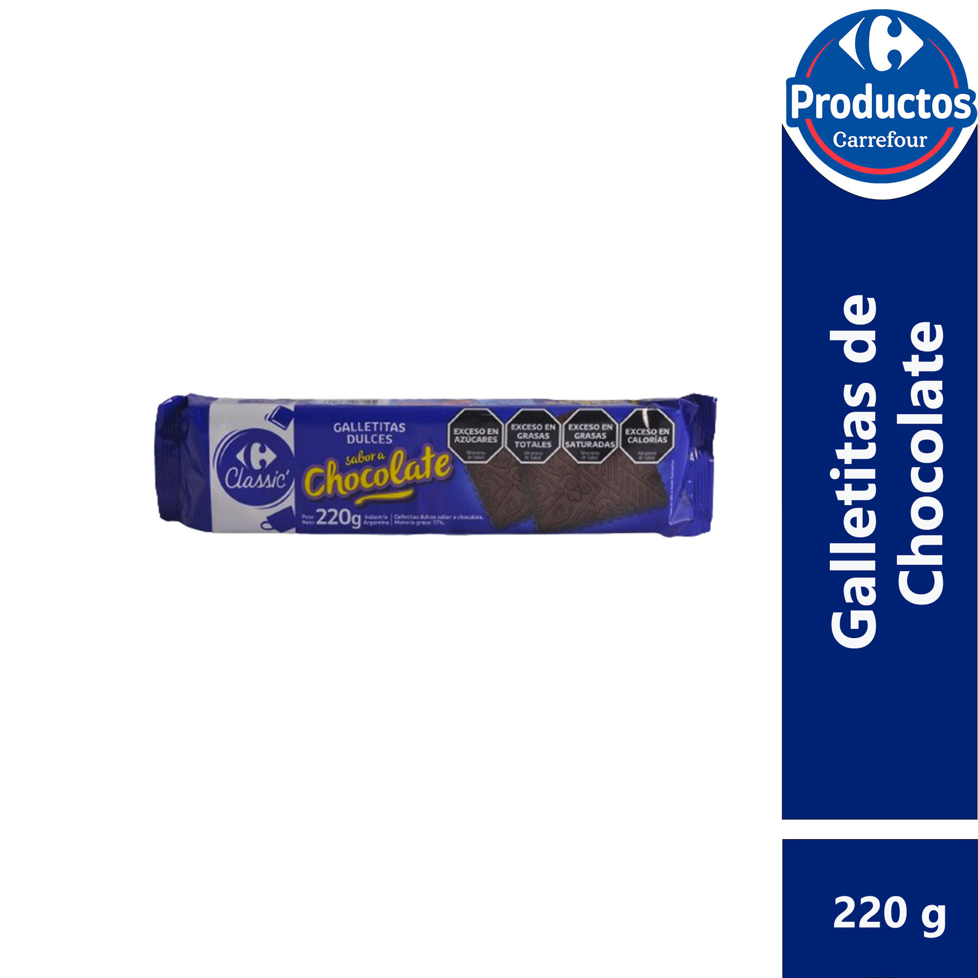 Galletitas de chocolate Carrefour classic 220 g. - Carrefour