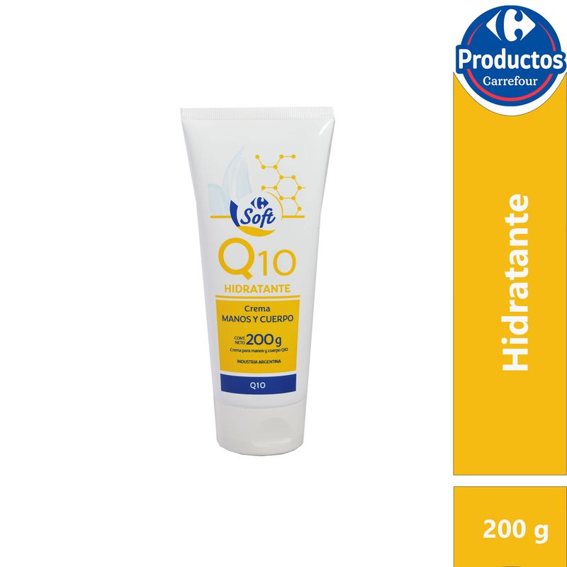 Crema corporal Carrefour soft hidratacion Q10 200 g. - Carrefour