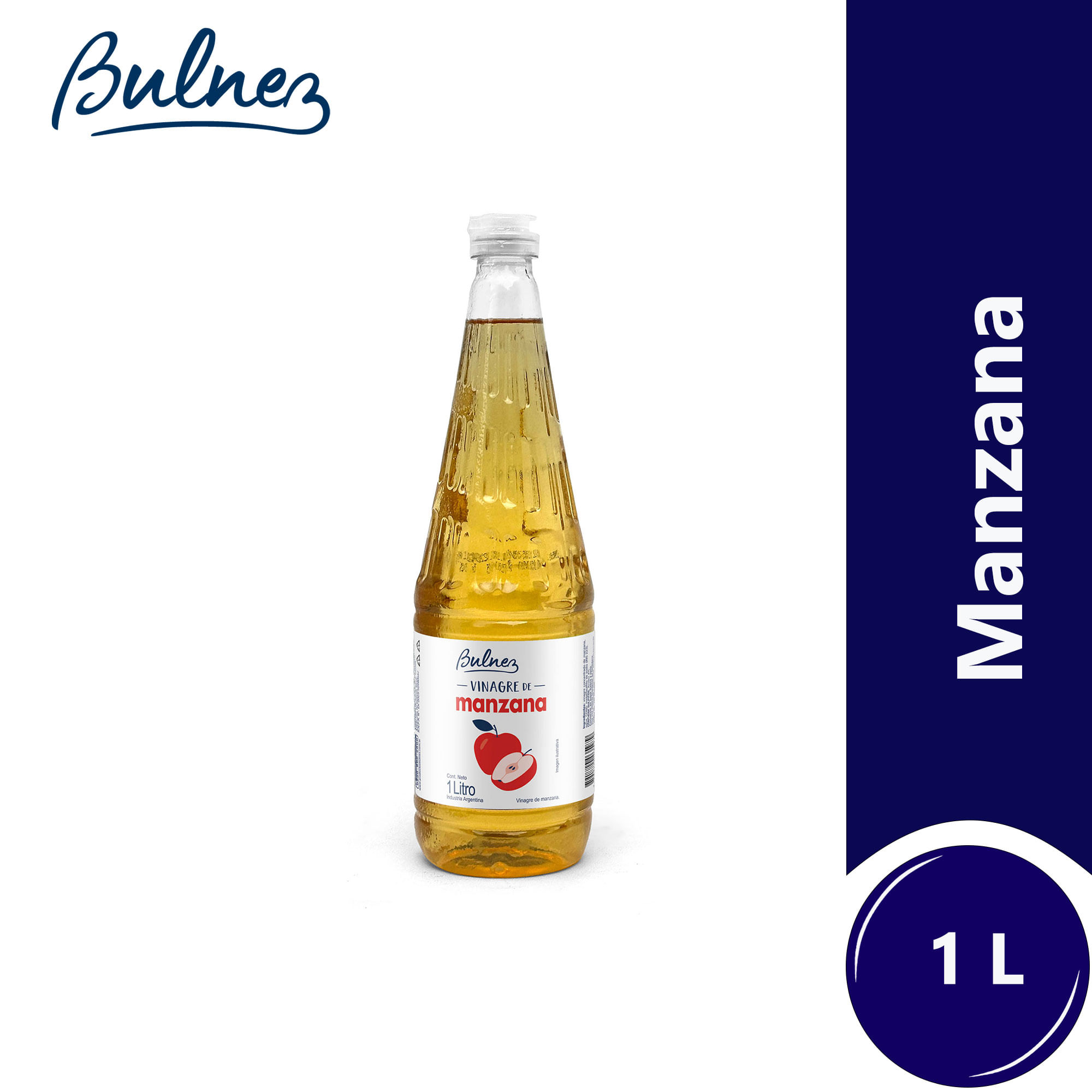 Vinagre de manzana Bulnez en botella 1000 cc. - Carrefour