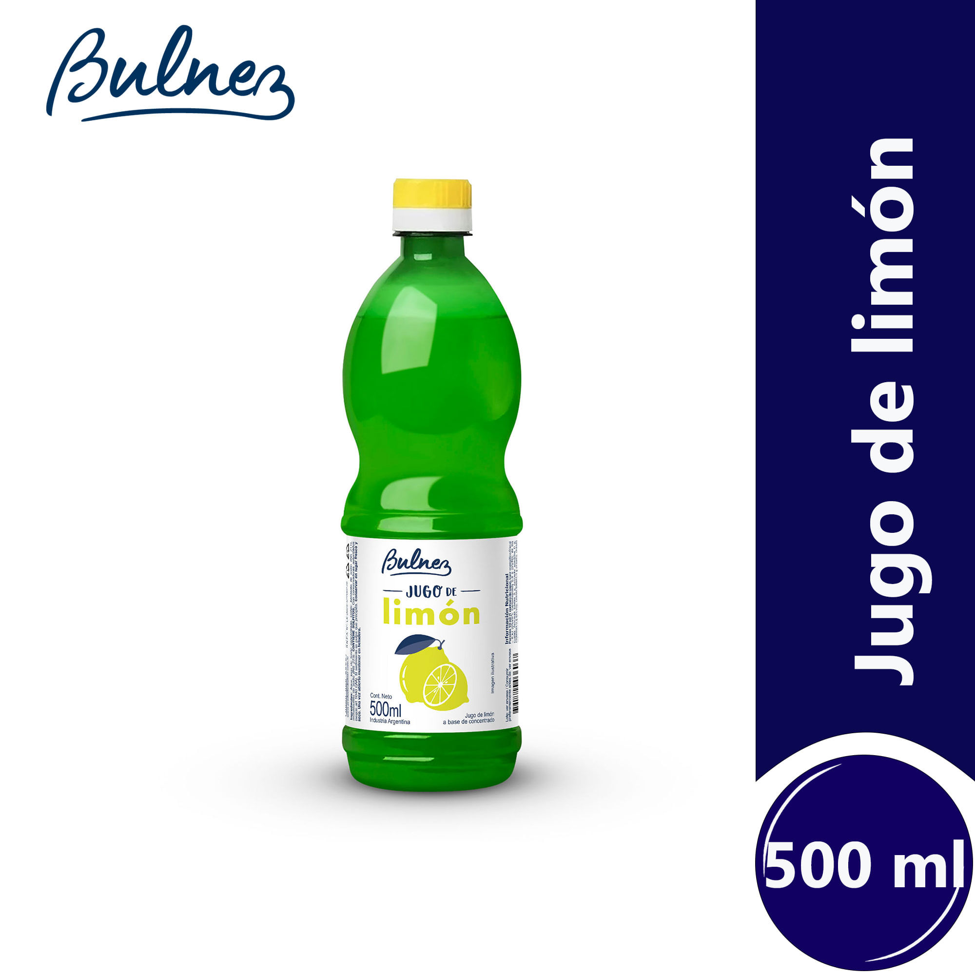 Jugo de limón Bulnez en botella 500 cc. - Carrefour