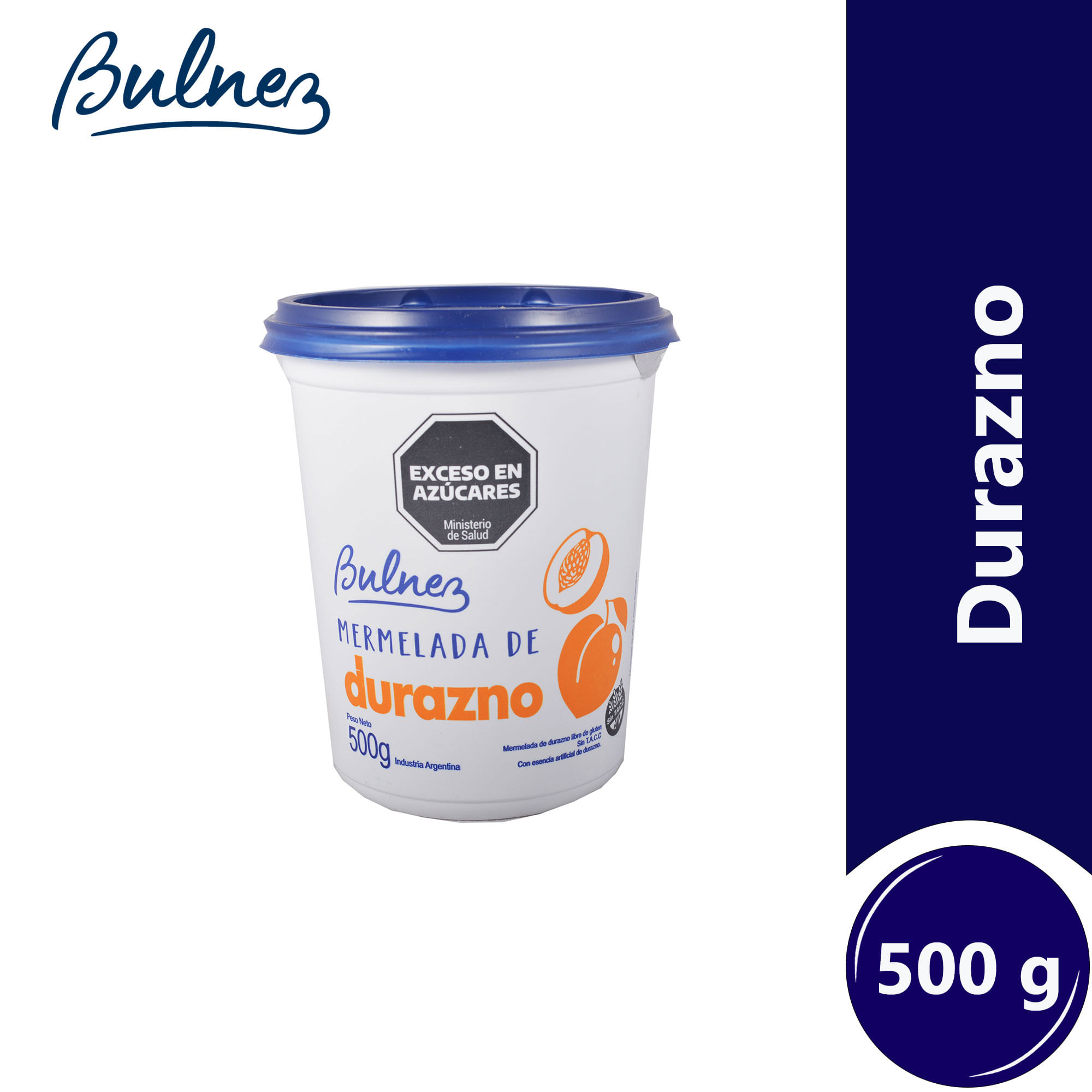 Mermelada Bulnez de durazno en pote 500 g. - Carrefour