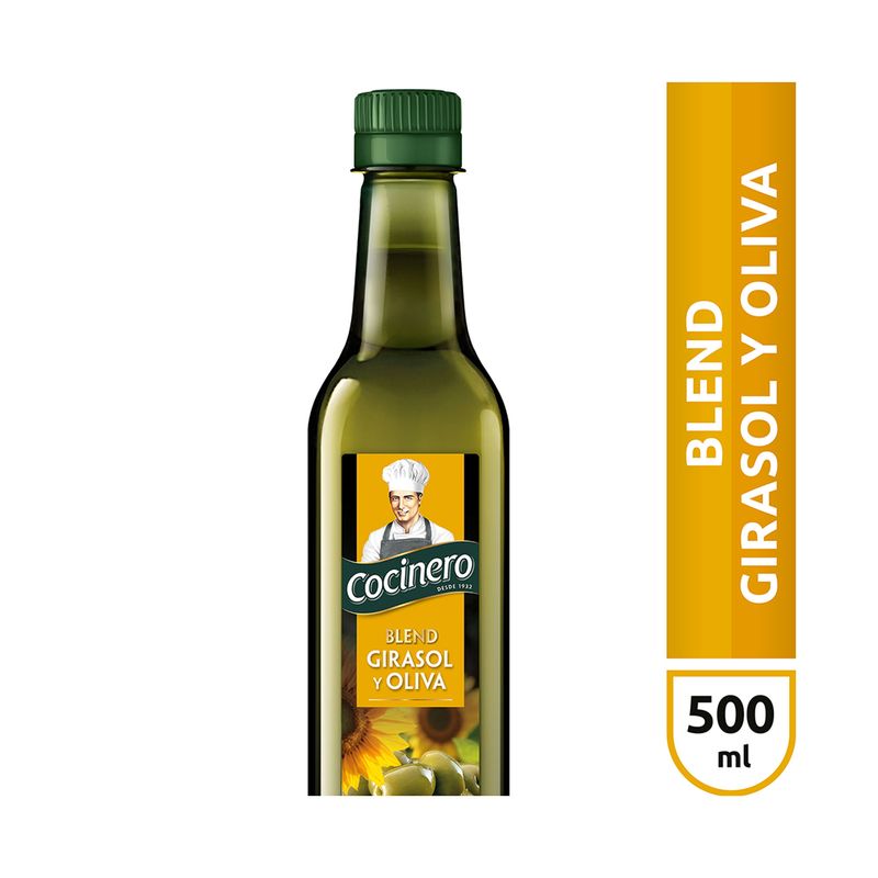 Aceite Cocinero blend girasol y oliva 500 cc. - Carrefour Aceite Cocinero blend girasol y oliva 500 cc. - Carrefour
