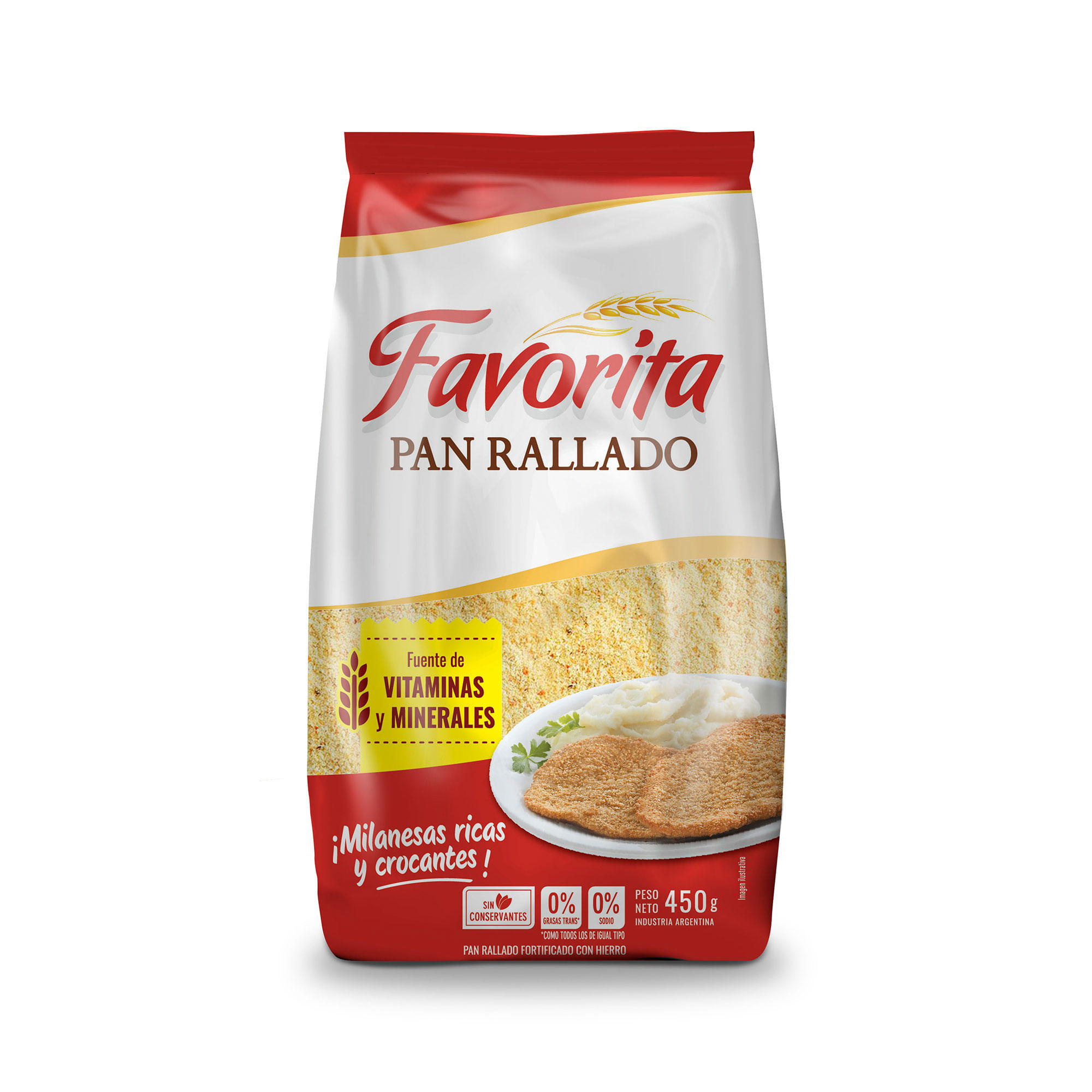 Pan rallado Favorita vitaminas 450 g. - Carrefour