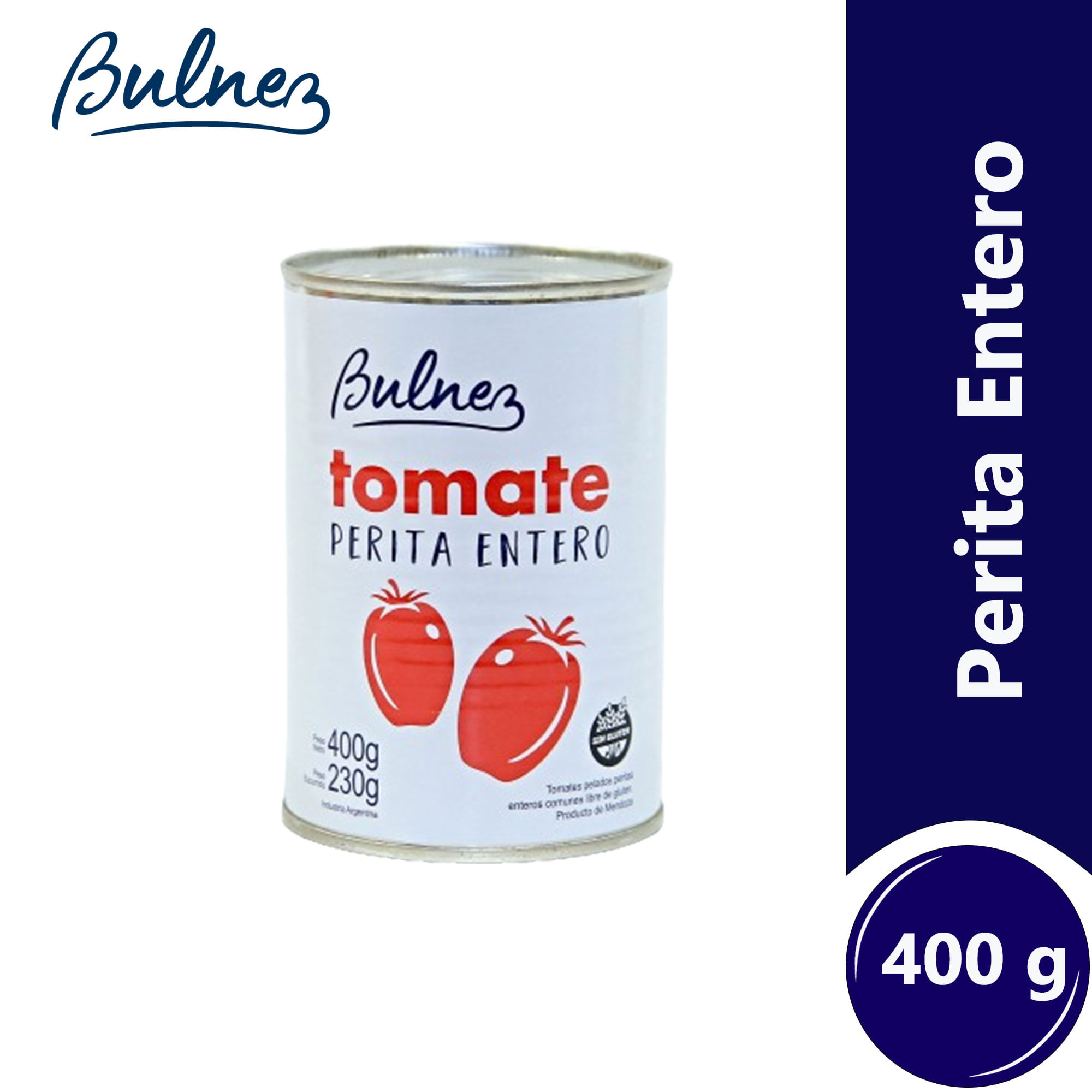 Tomate perita entero Bulnez en lata 400 g. - Carrefour