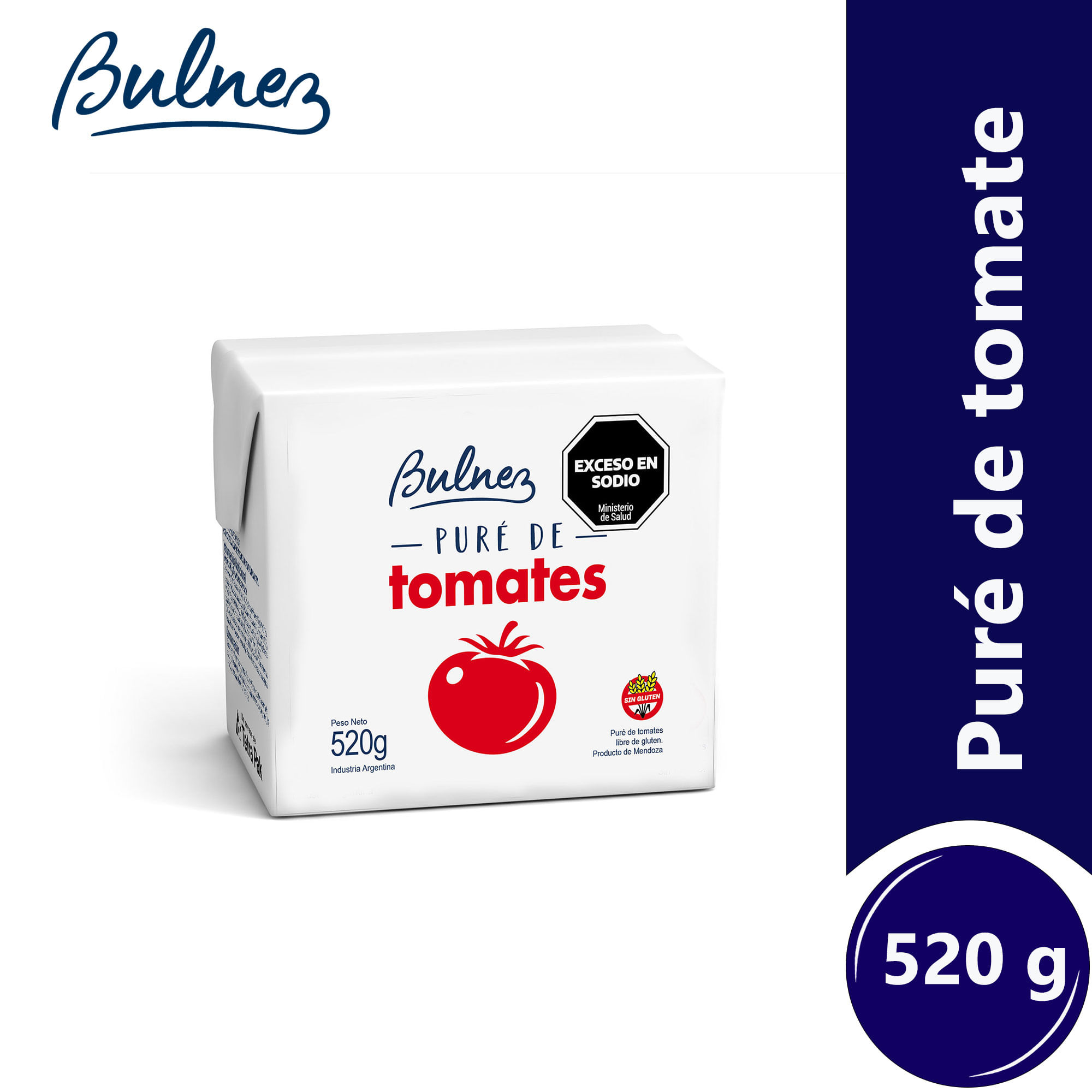 Puré de tomates Bulnez 520 g. - Carrefour