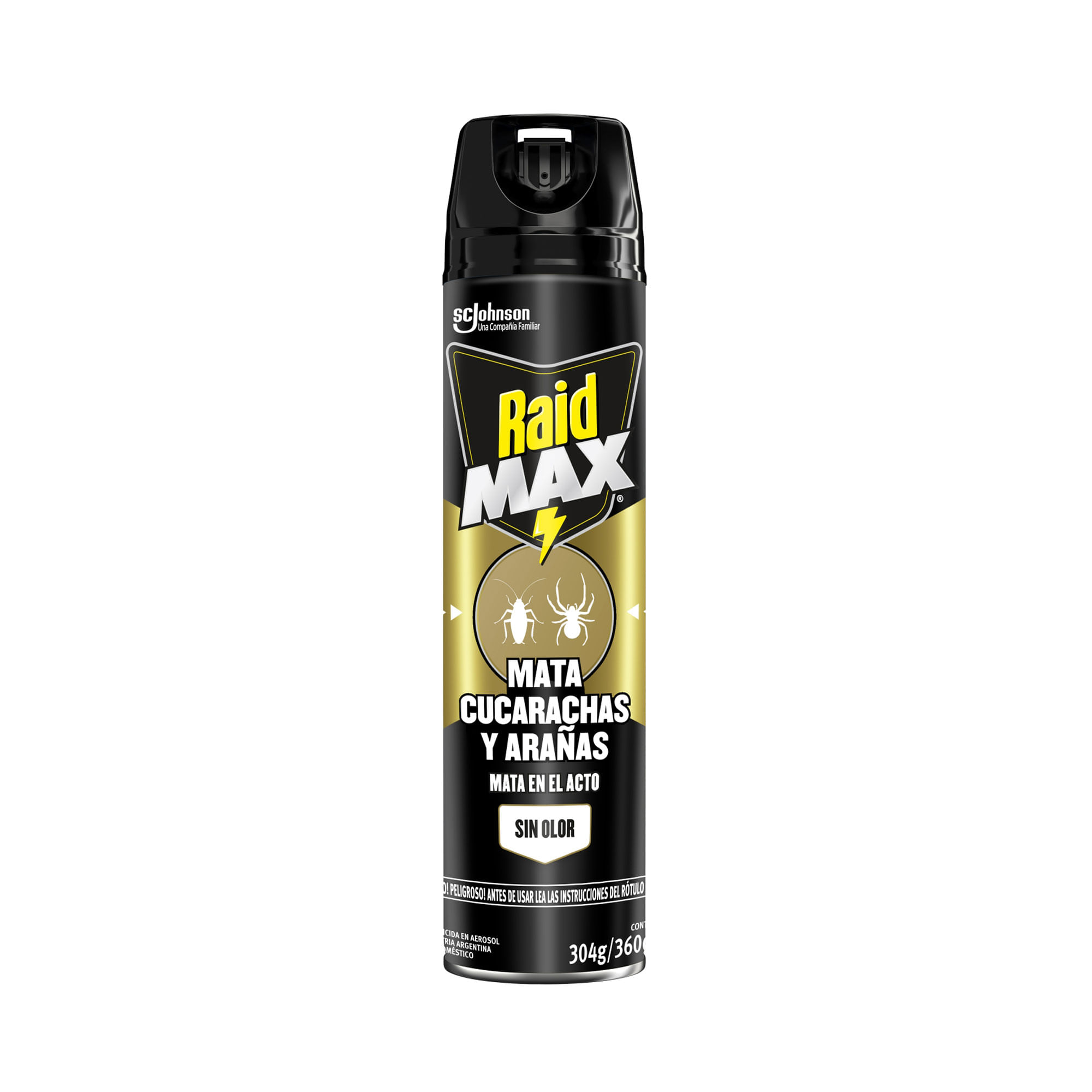 Mata cucarachas y arañas Raid max sin olor en aerosol 360 cc. - Carrefour