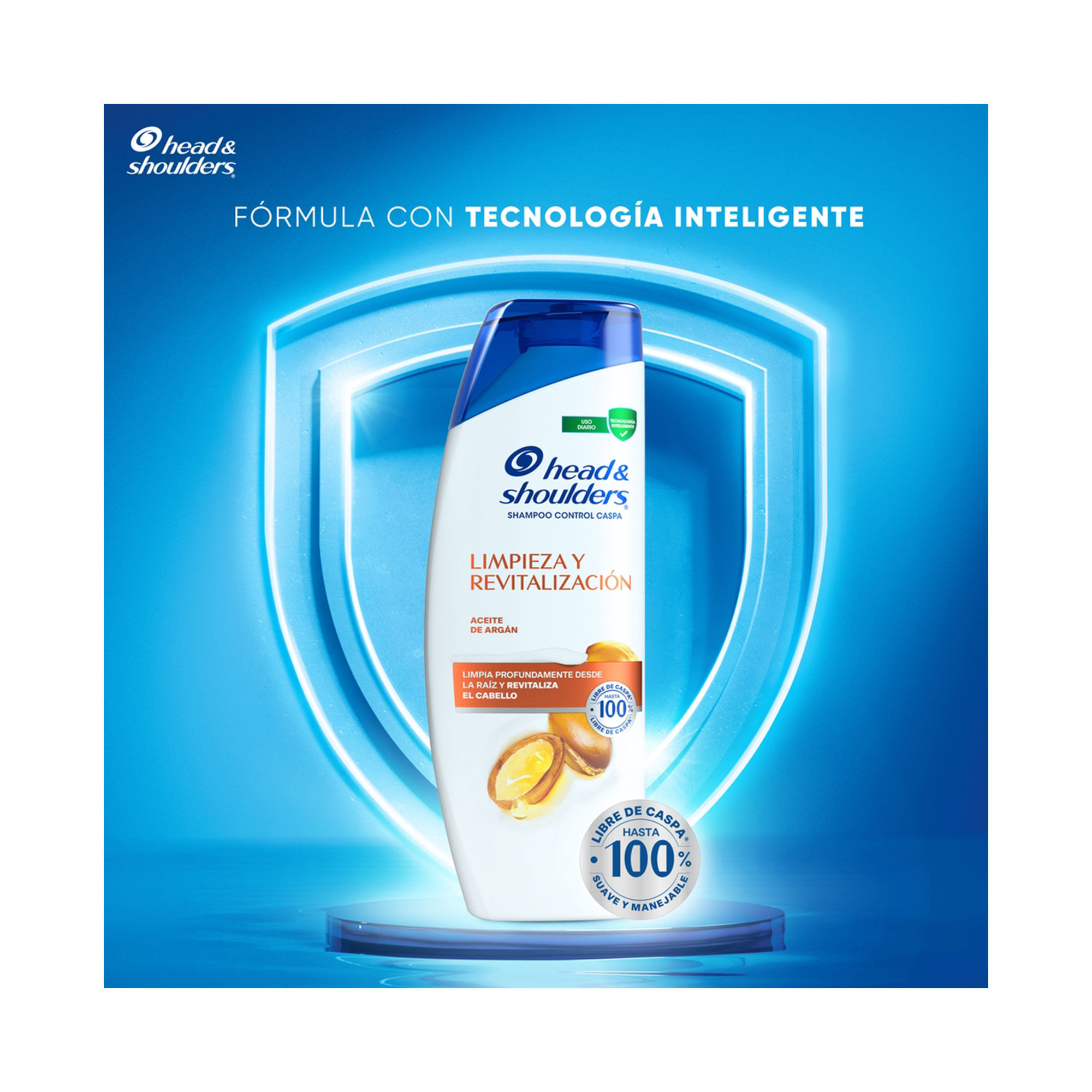 Shampoo Head & shoulders limpieza y revitalización 375 cc. - Carrefour