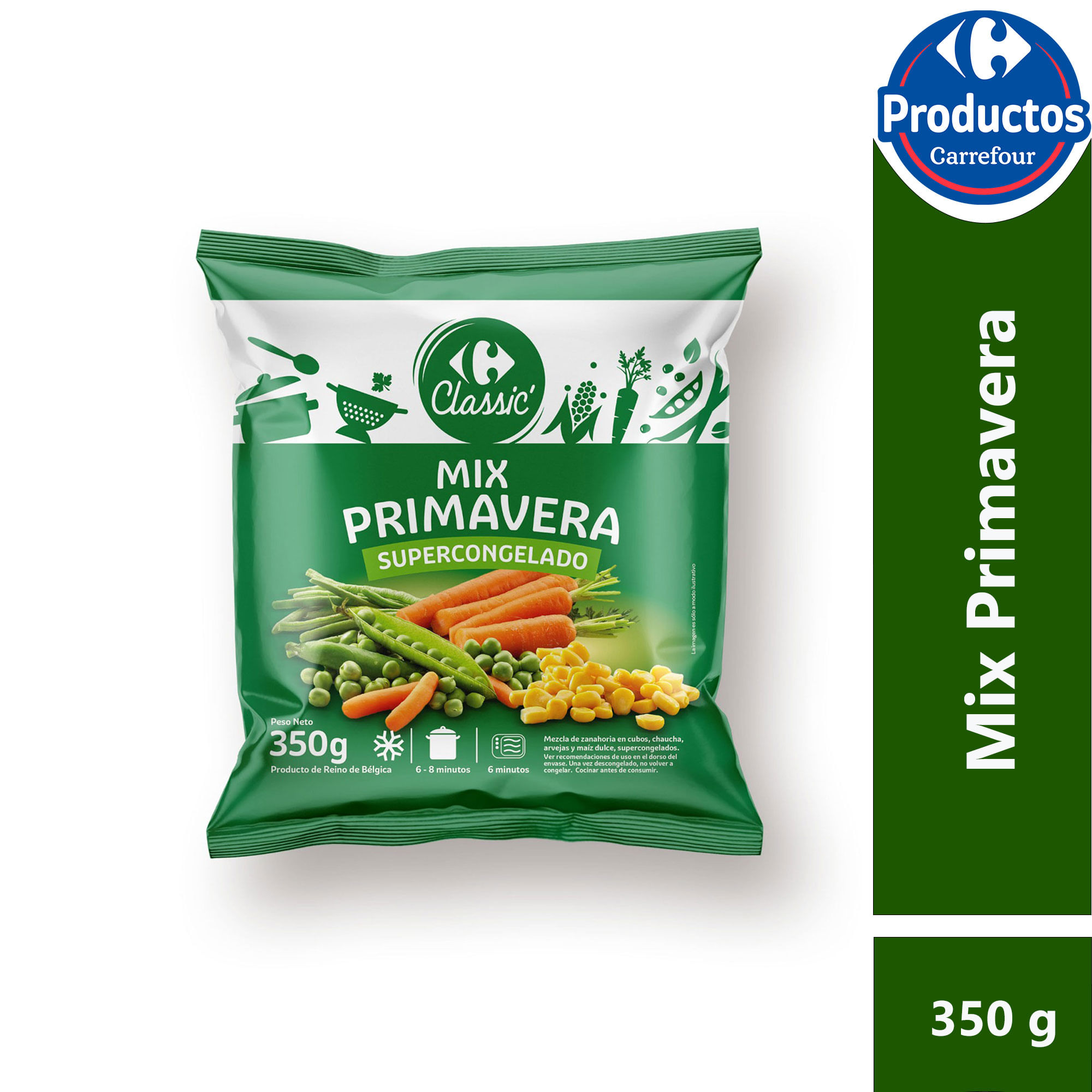 Mix primavera congelada Carrefour Classic 350 g. - Carrefour