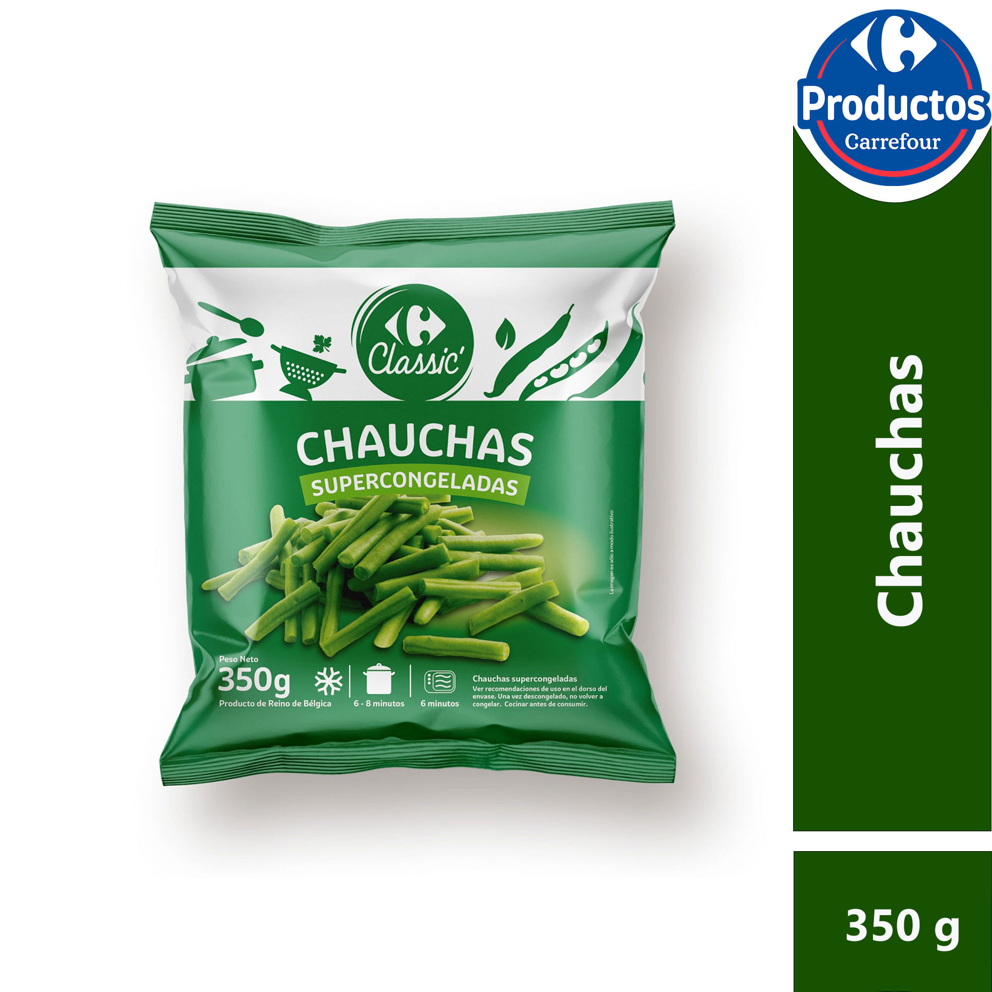 Chauchas congeladas Carrefour Classic 350 g. - Carrefour